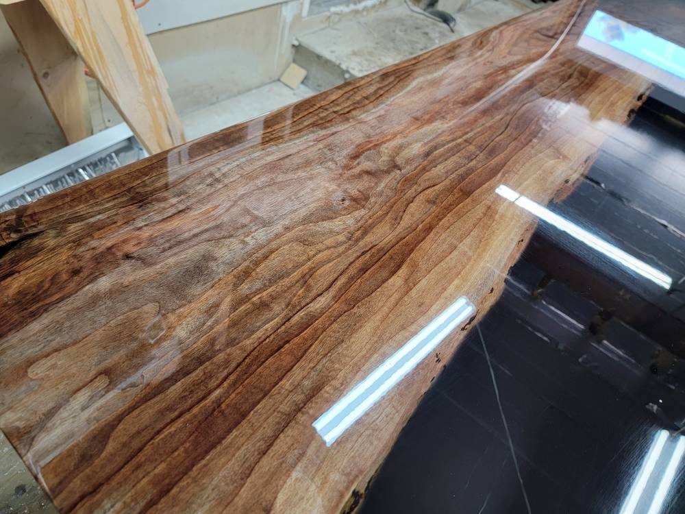Live Edge Large Conference Table Epoxy River Table With - Etsy
