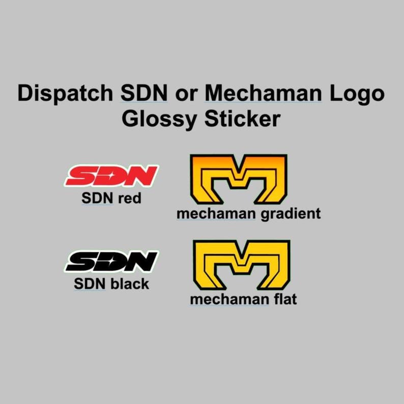 Dispatch SDN or Mechaman Logo Glossy Sticker - Etsy