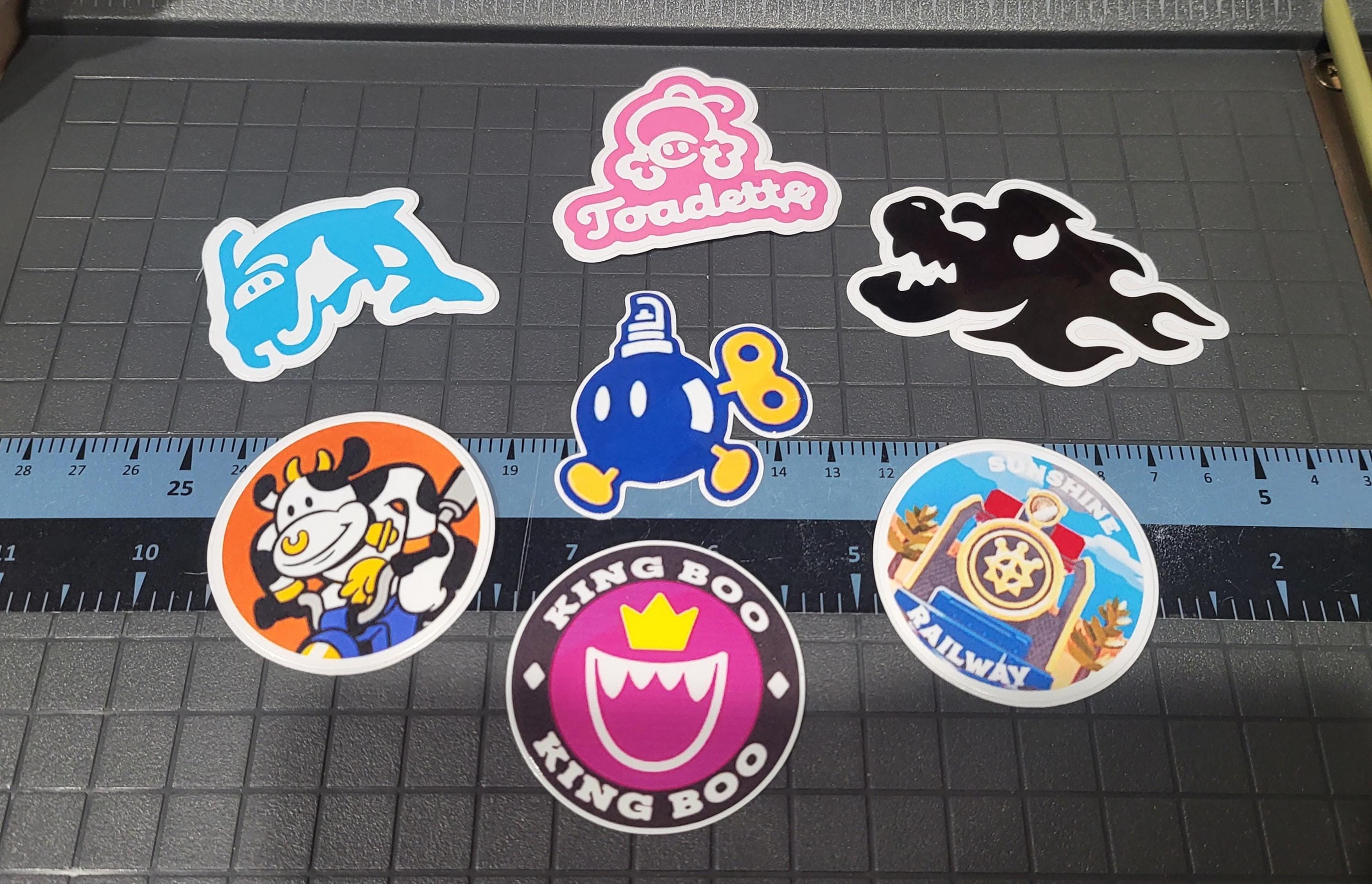 Mario Kart World Ingame Stickers Glossy Vinyl Sticker 2 X 2 Inch - Etsy