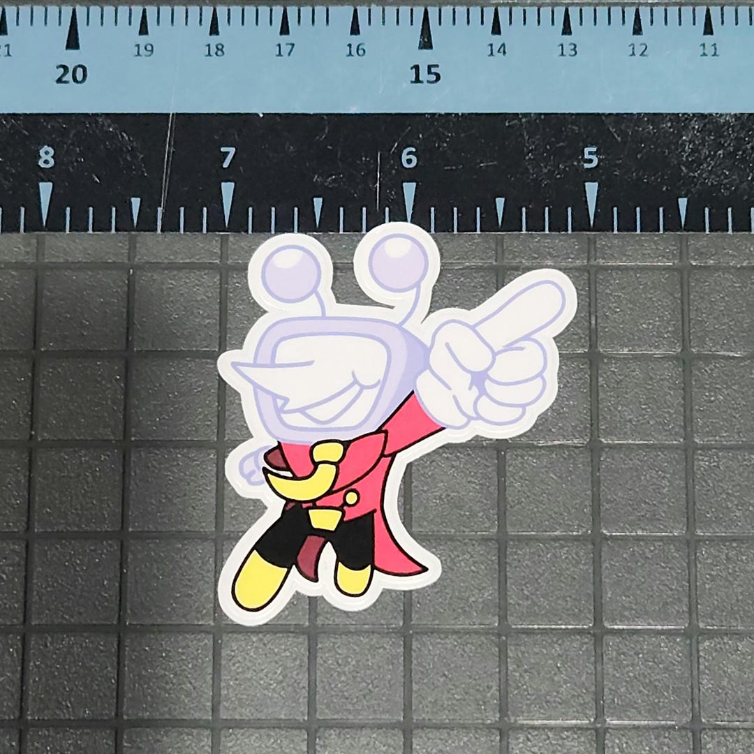 Chibi Tenna Deltarune Glossy Sticker - Etsy