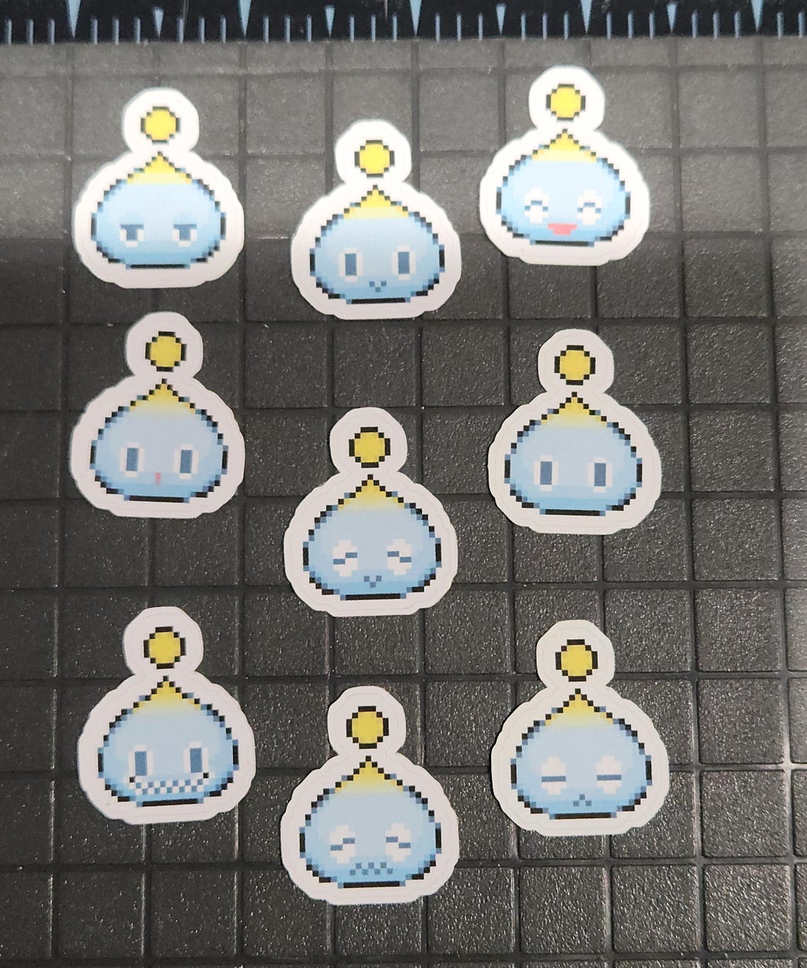 Sonic Series, Neutral Pixel Chao Paper Sticker Flakes for Planners ...