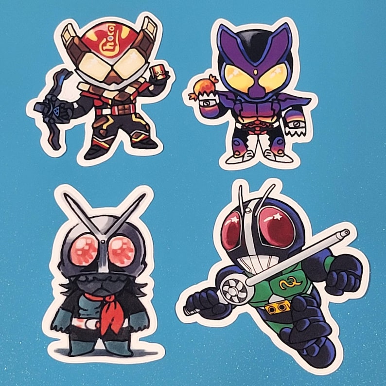 Choose 1 Kamen Rider Gavv, Valen, Hongo, Black RX Glossy Sticker - Etsy