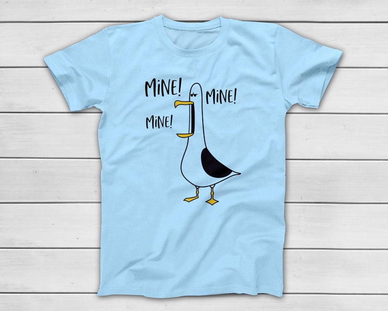 Finding Nemo Seagull MINE MINE MINE T-shirt Disney Family - Etsy