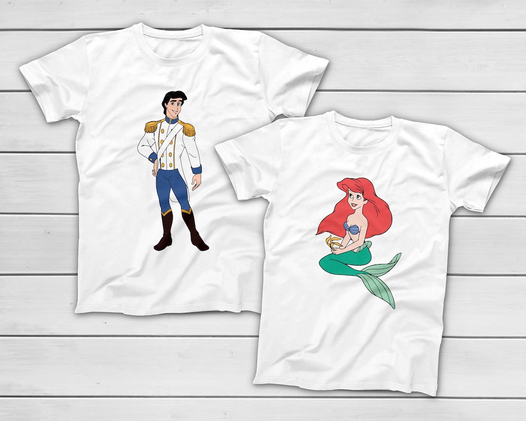 Little Mermaid - Princess Ariel Prince Eric T-shirts | Disney Mickey ...