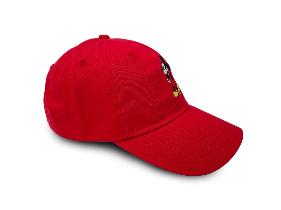 Mickey Mouse Embroidered Hat Adjustable Cap Unstructured - Etsy