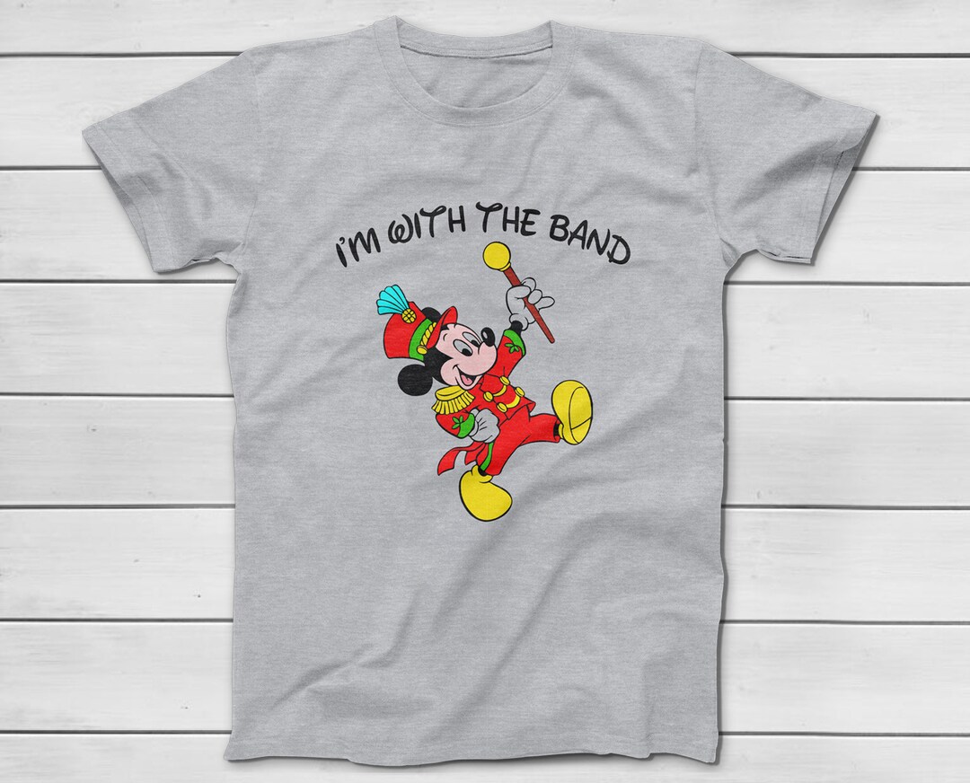 Mickey Mouse I'M WITH THE BAND - Mickey Leader of the Band T-shirt ...