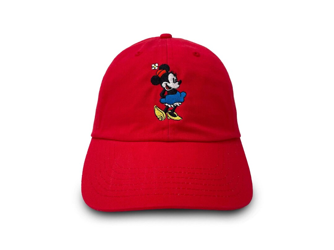 Minnie Mouse Embroidered Hat | Adjustable Cap | Adult and Kids ...