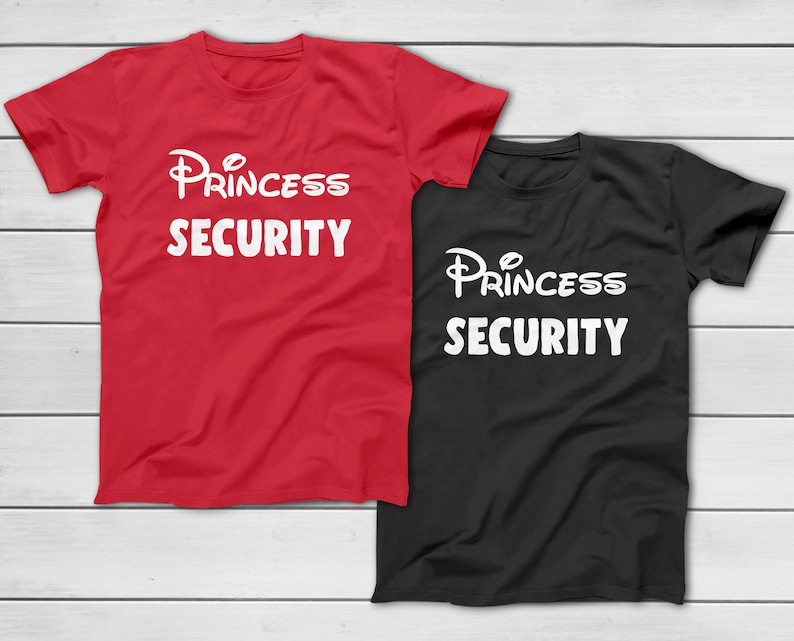 PRINCESS SECURITY Disney T-shirt Disney Group Shirts - Etsy