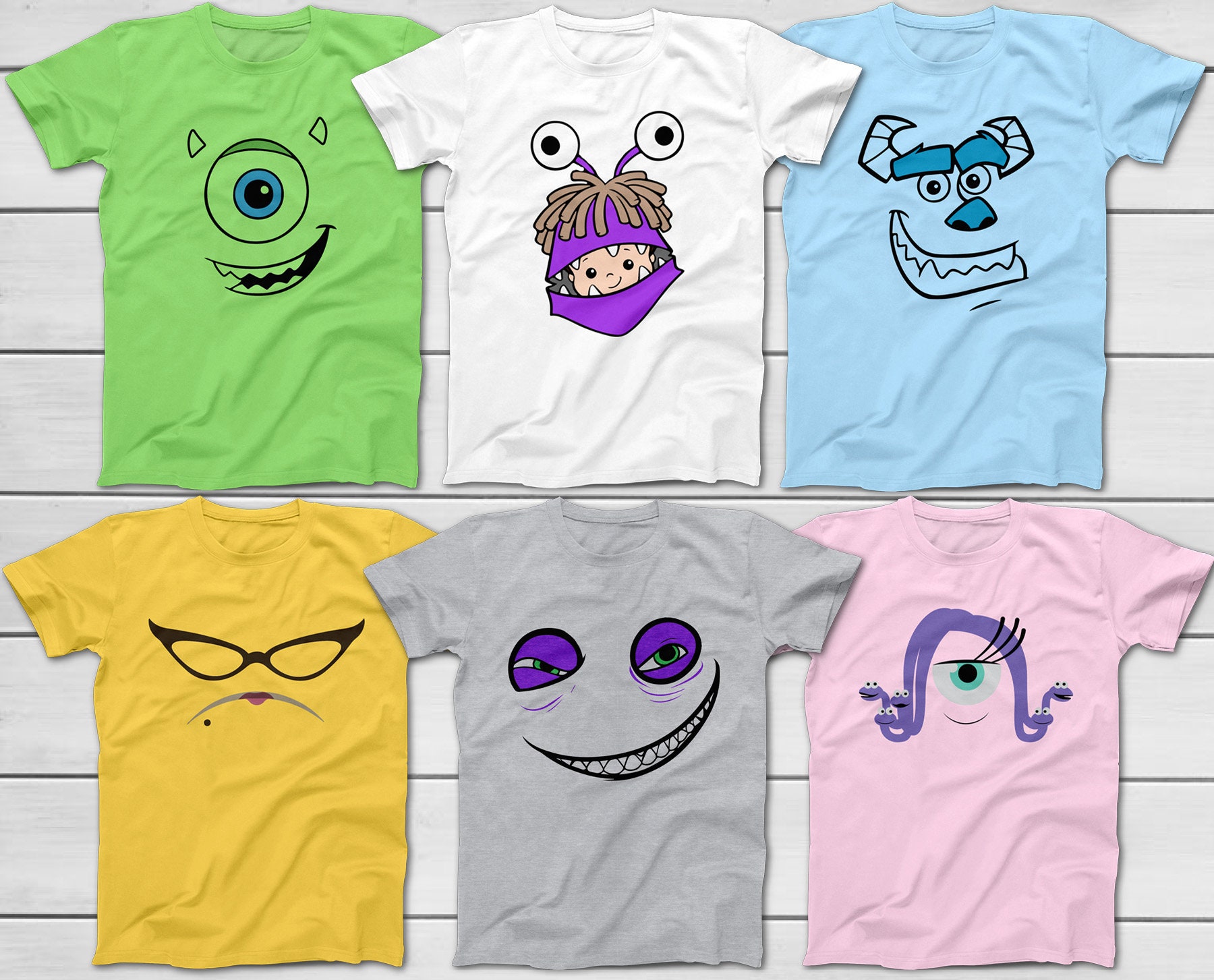 Monsters Inc Mike Wazowski James P. Sullivan Sully Roz Randall | Etsy