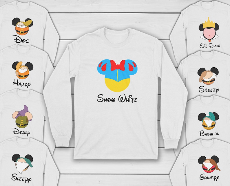 Seven Dwarfs Grumpy Dopey Bashful Sleepy Sneezy Doc Happy | Etsy