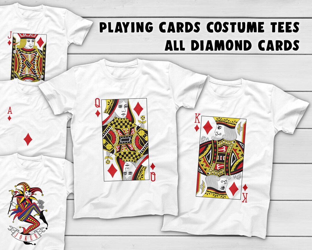 DIAMOND Suits Playing Card Deck Halloween Costume Tees - Group Shirts ...