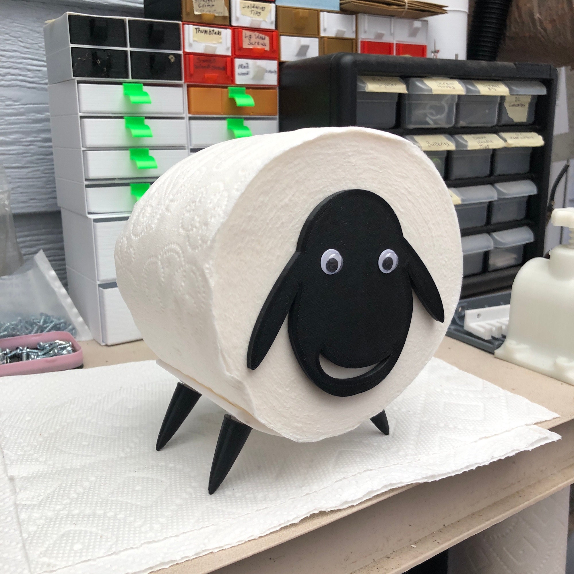 Cute Sheep with Toilet Paper Roll Body | Etsy