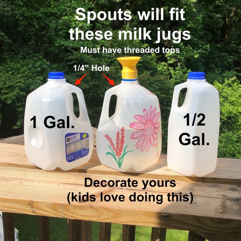 Upcycle Your Gallon Milk Jug Into a Watering Can - Etsy