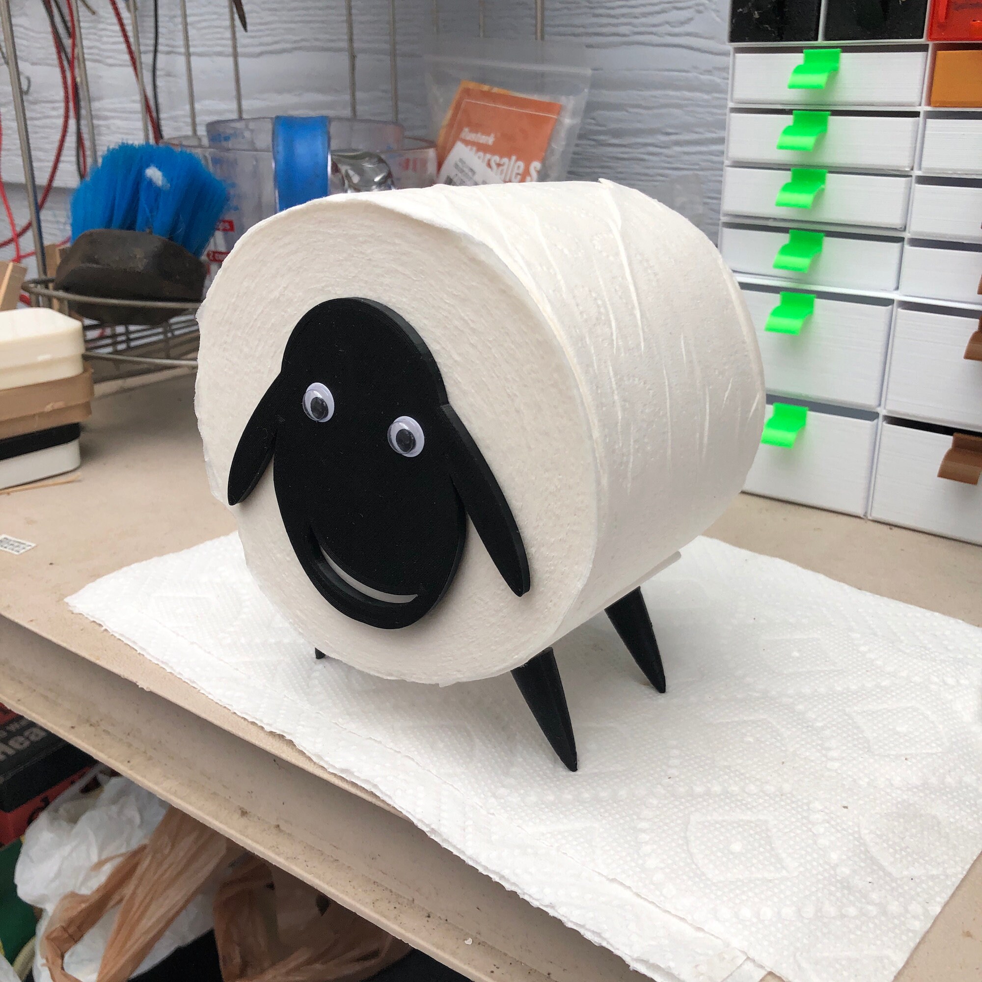 Cute Sheep with Toilet Paper Roll Body | Etsy