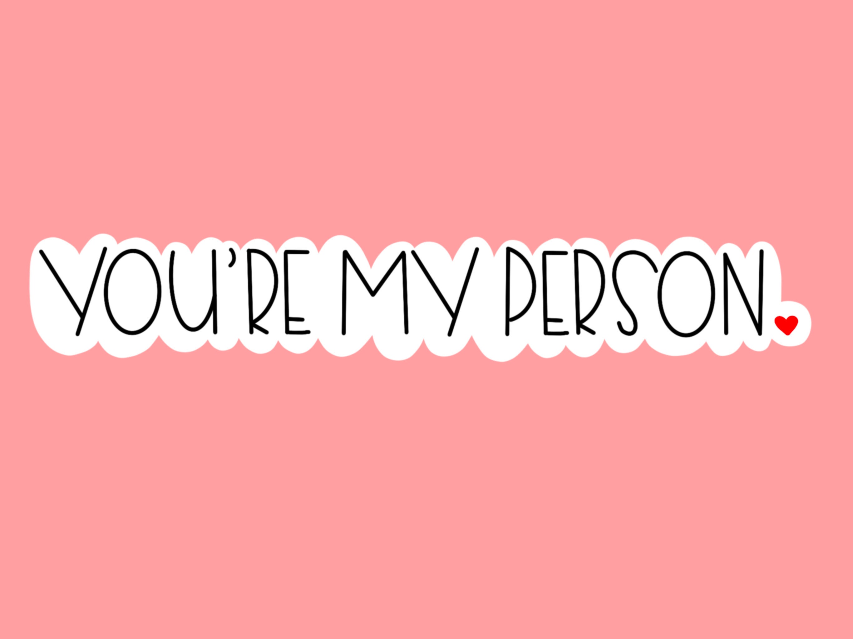 You're My Person Sticker - Etsy