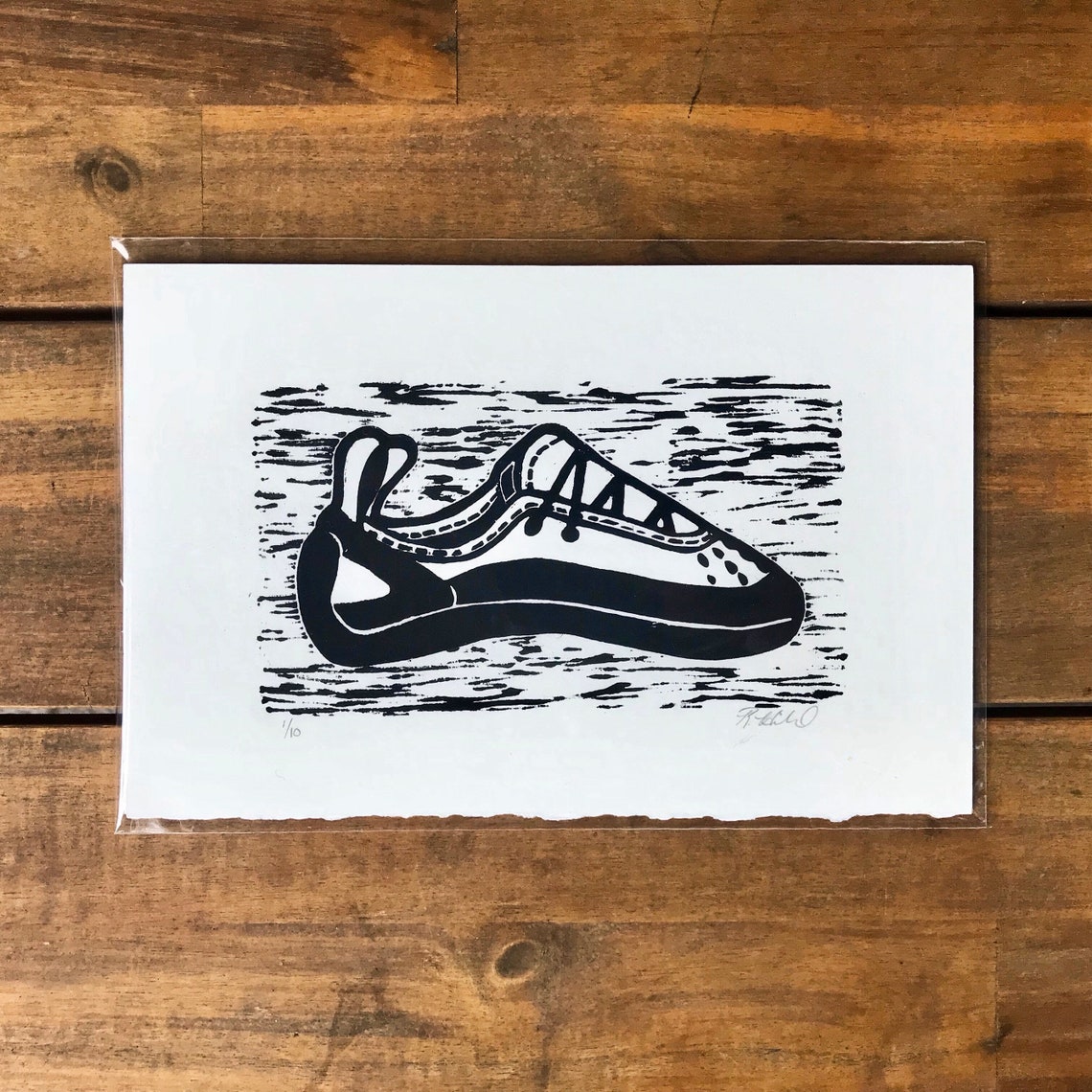 Outdoor Series: Full Set of 3 Rock Climbing Original Handprinted ...