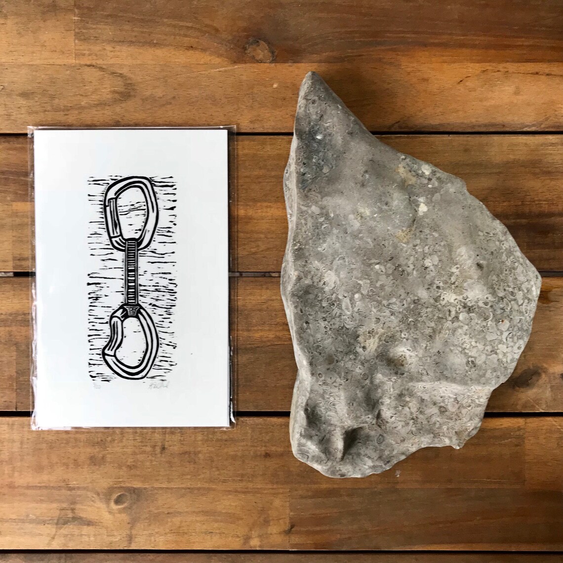 Outdoor Series: Full Set of 3 Rock Climbing Original Handprinted ...