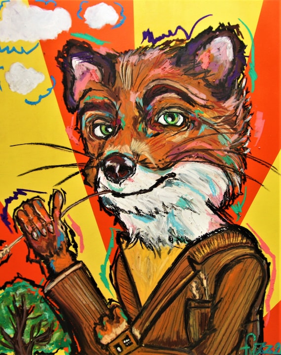Fantastic Mr Fox Artist Print Wes Anderson Art Pop Culture | Etsy