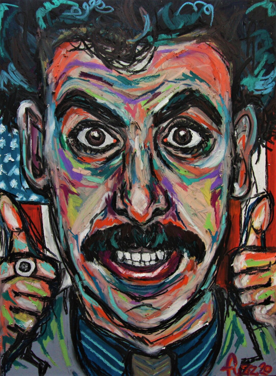 Borat - Artist Print, Political Art, Funny Wall Decor, Contemporary Art ...