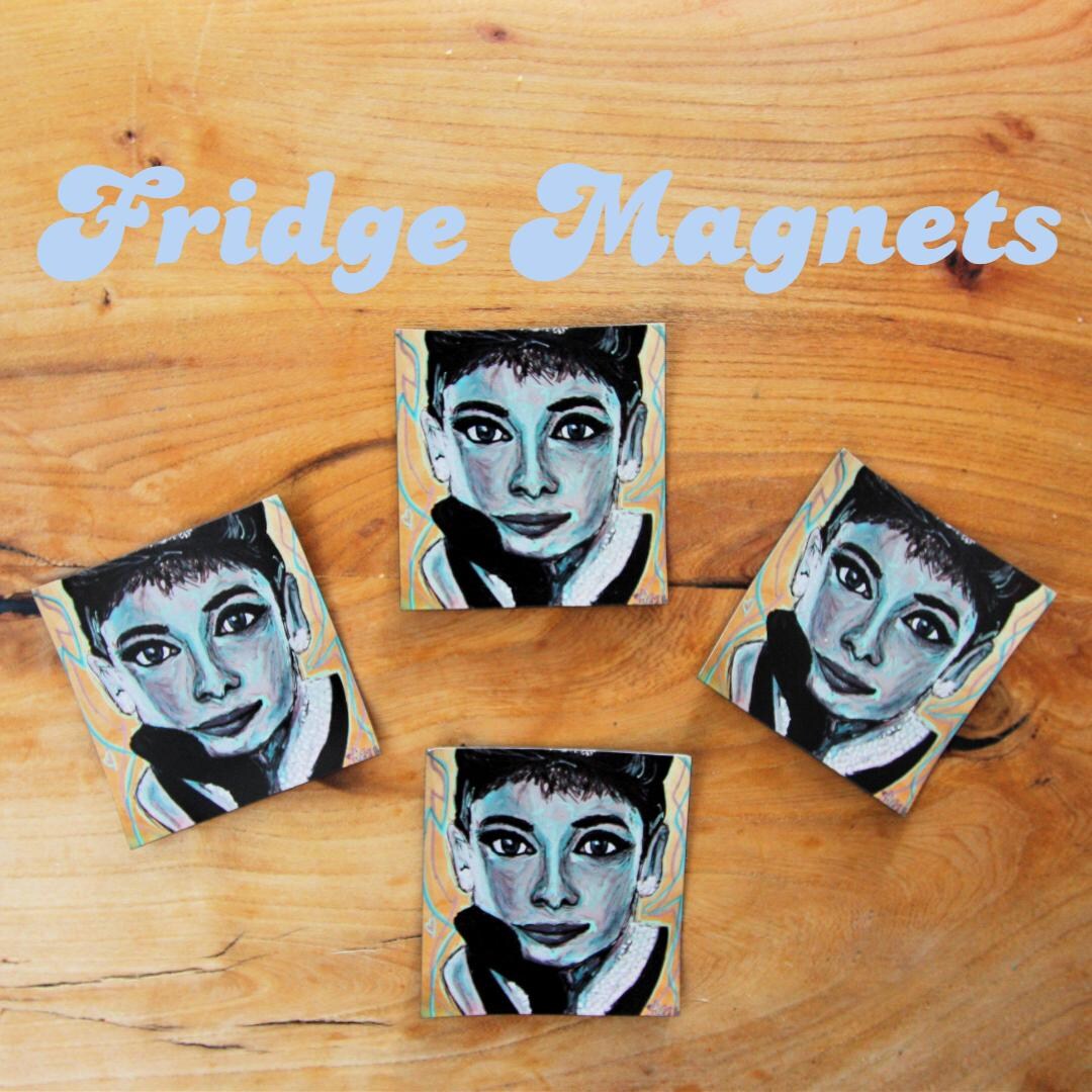 Handmade Fridge Magnets With Original Art, Pop Art Fridge Magnets ...
