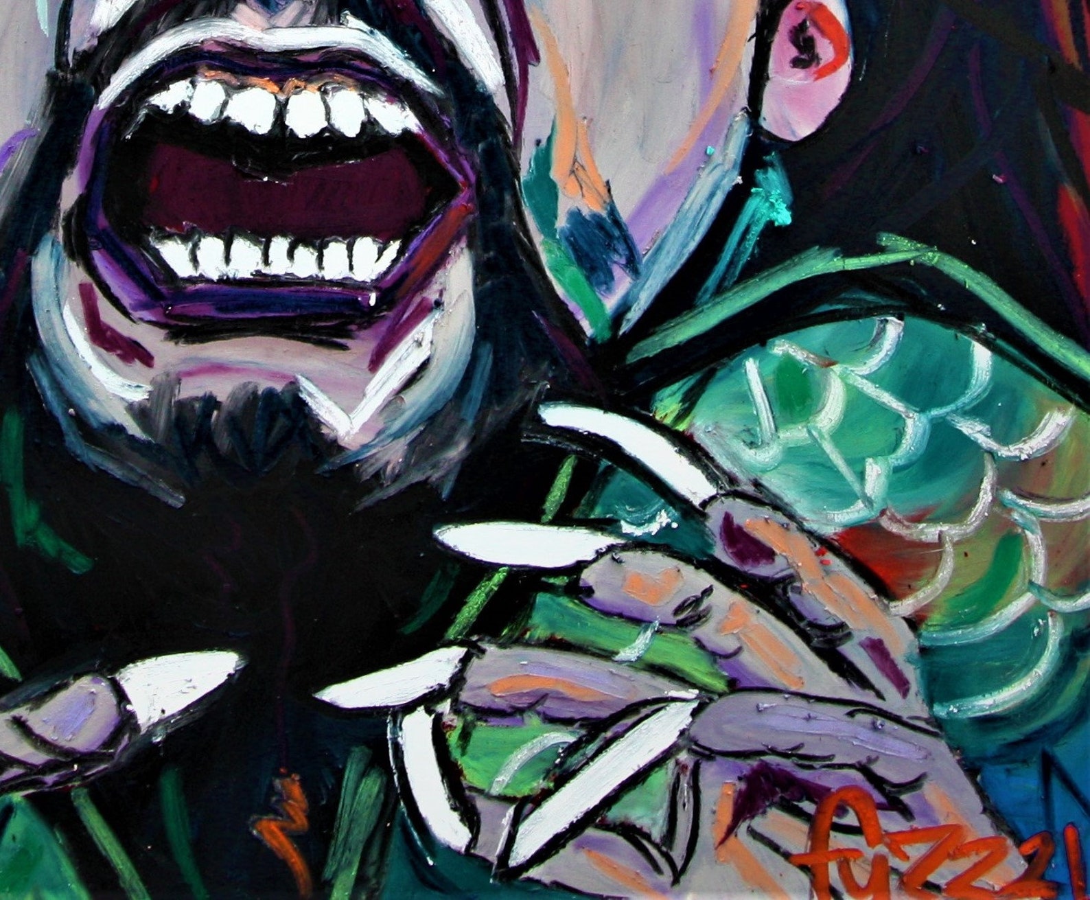 Big Trouble in Little China - Lo Pan - Artist Print, Retro Movie Art ...