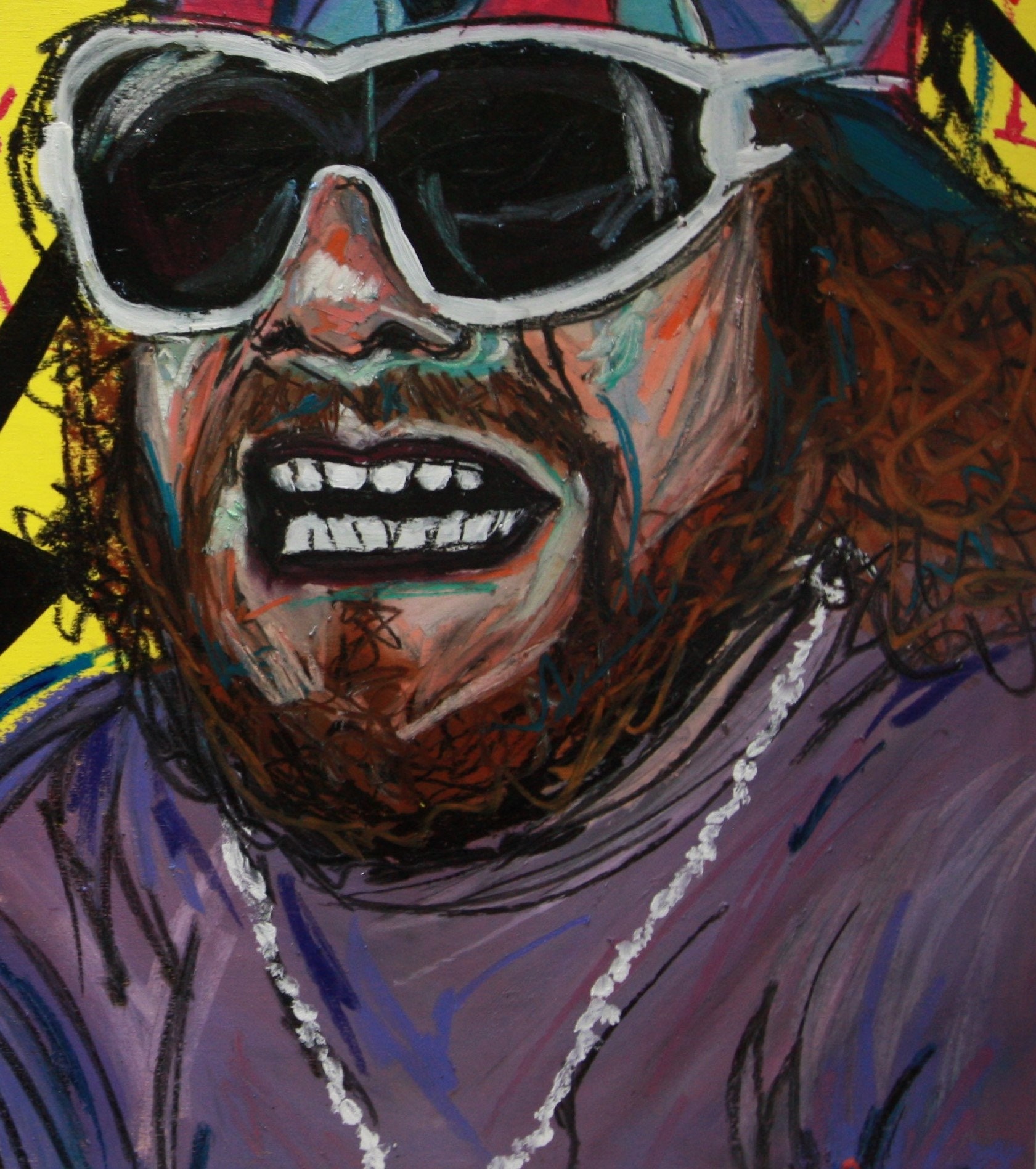 Artist Print Randy Savage Wrestlemania memorabilia Macho Man Funny Wall ...