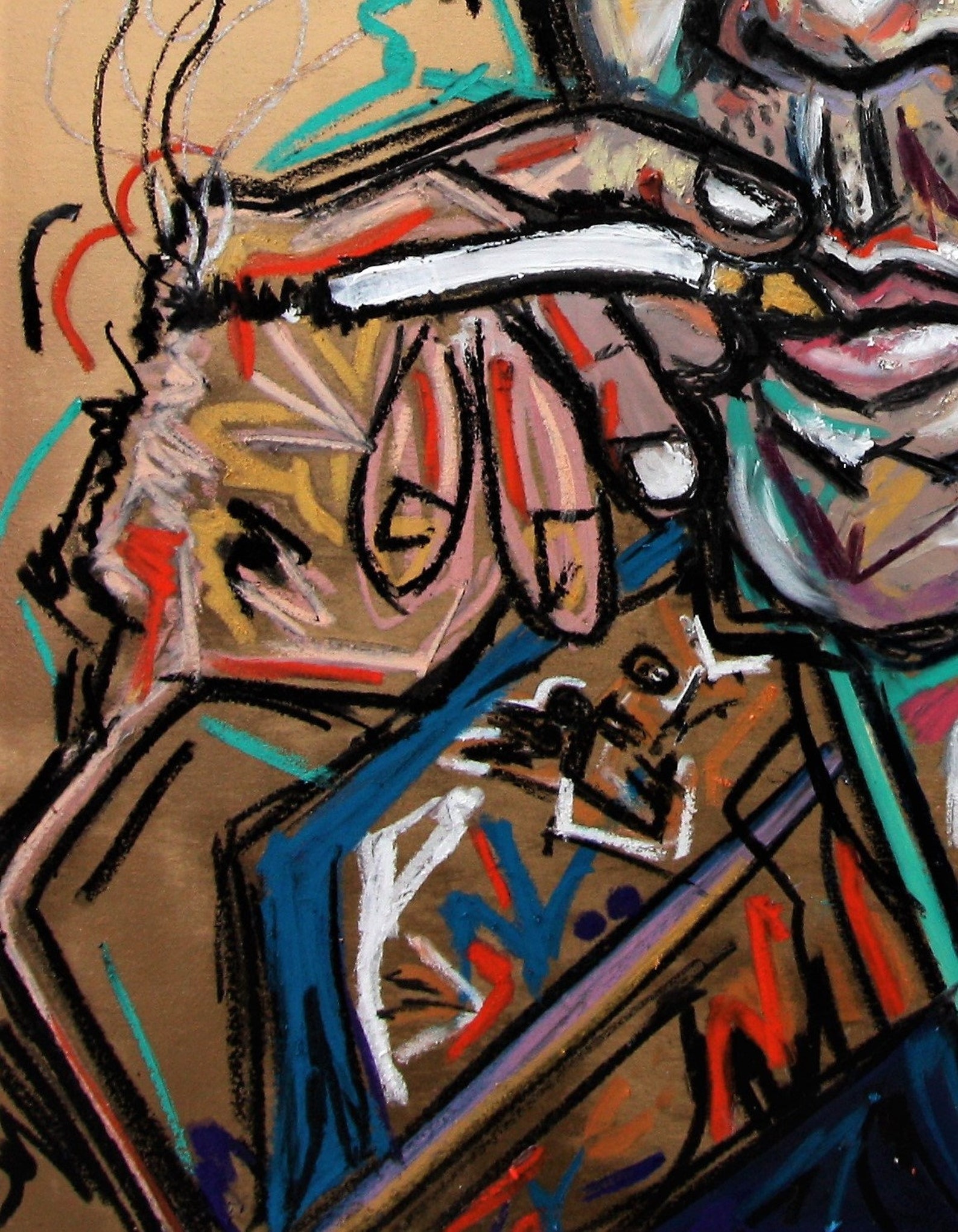 Hunter S. Thompson Artist Print - GONZO, Surrealism, Contemporary Art ...