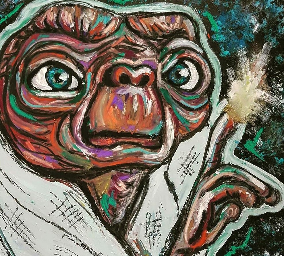 E.T. - Artist Print, Retro Movie Art, 80s Nostalgic Movie Art, Kids ...