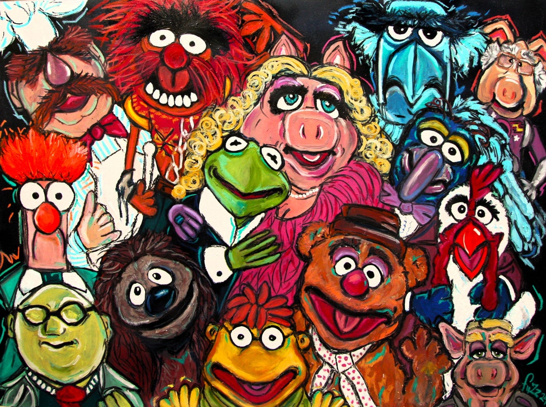 Jim Henson, the Muppet Show Artist Print, Retro Art Print, Unique Wall ...