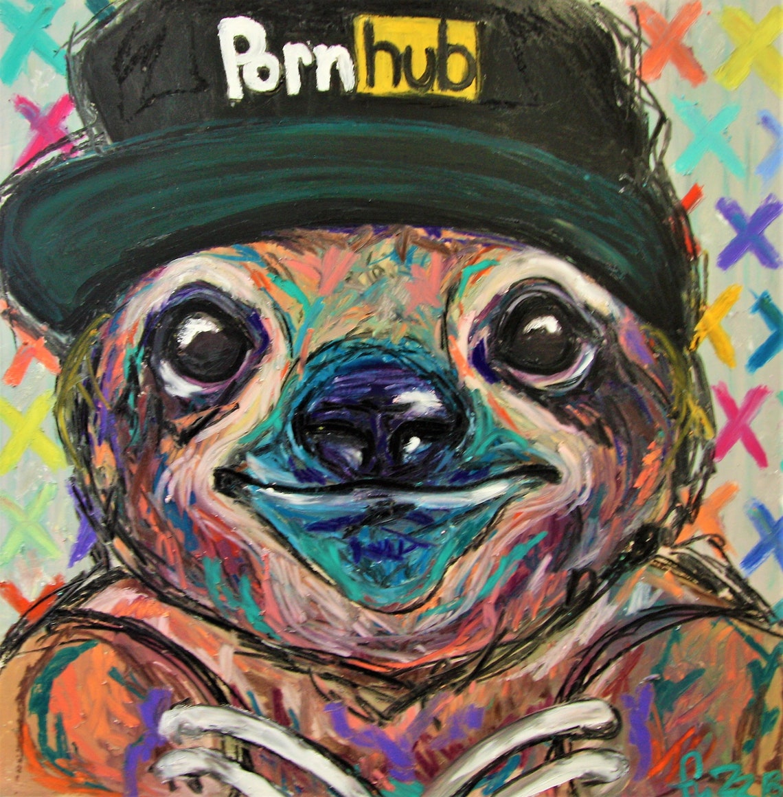 Sloth Art the Evolution of the Sloth Artist PRINT | Etsy