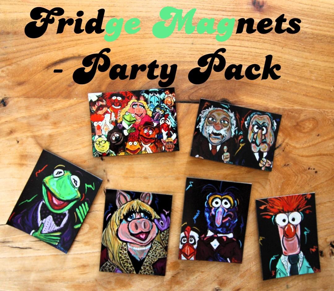 Handmade Fridge Magnets, the Muppets 6 Pack of Magnets, Jim Henson ...