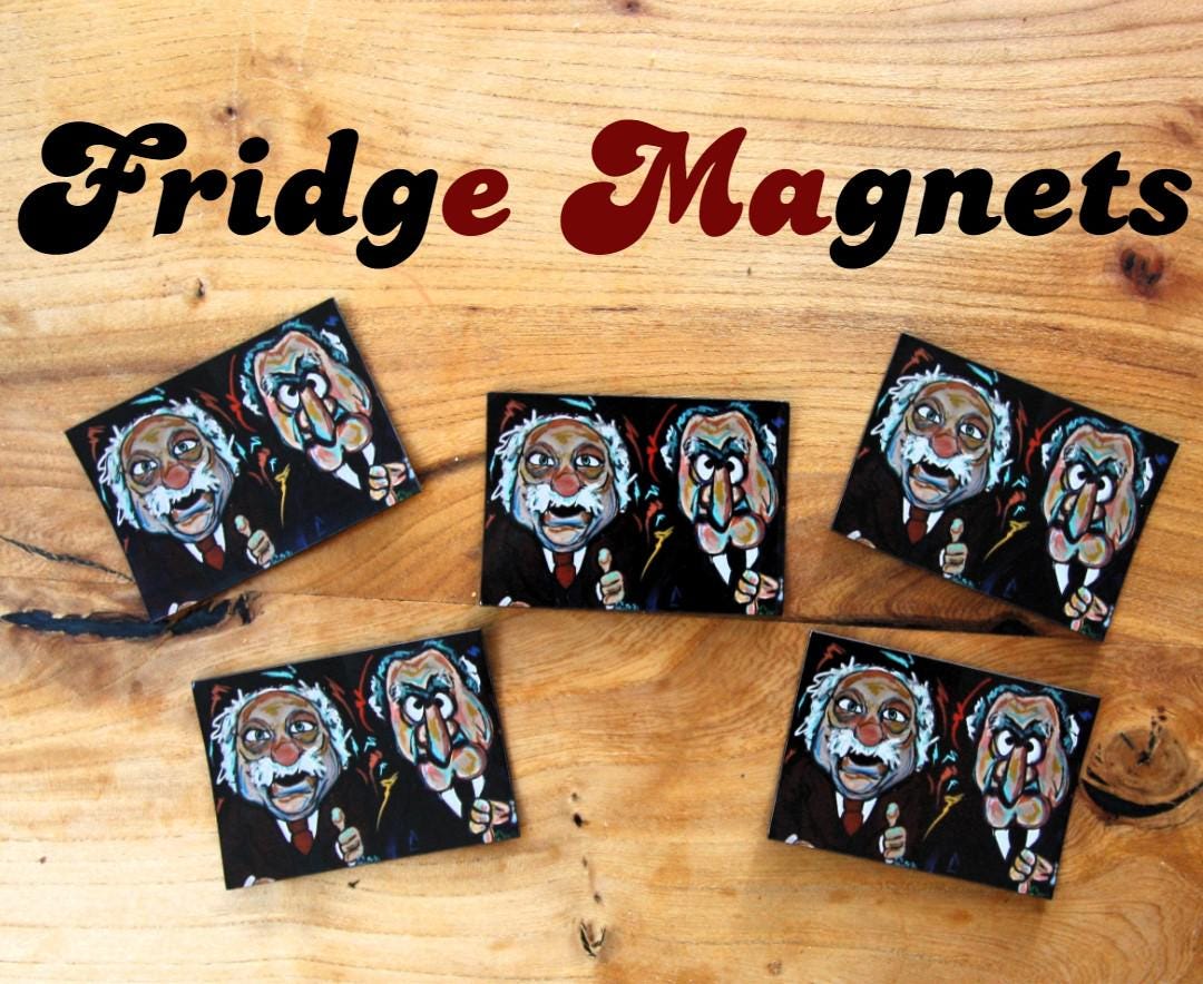 Handmade Fridge Magnets, the Muppets Magnets, Jim Henson, Statler and ...