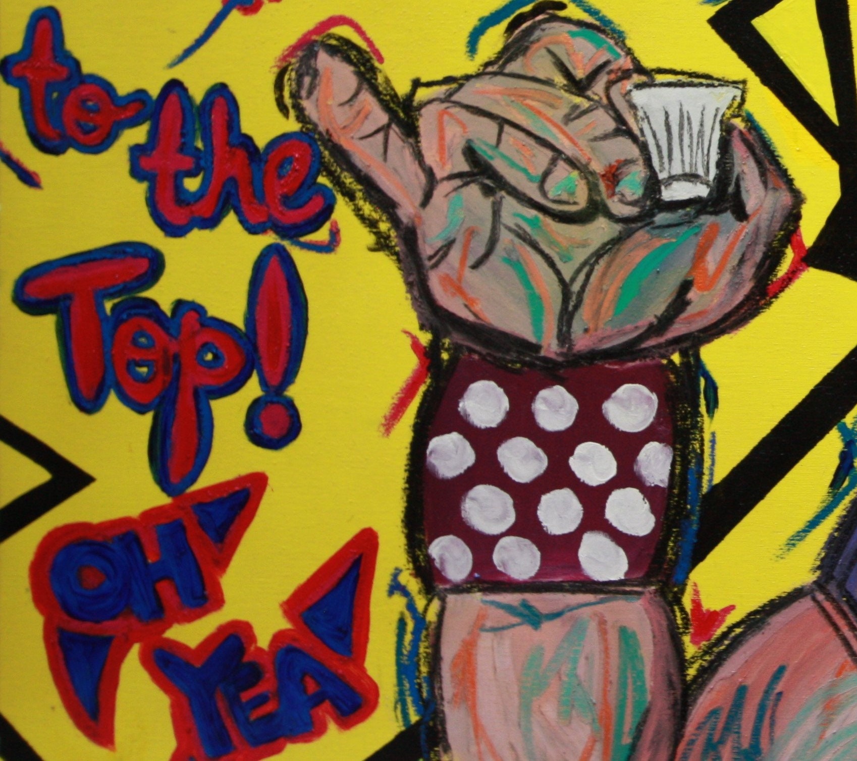 Artist Print Randy Savage Wrestlemania memorabilia Macho Man Funny Wall ...