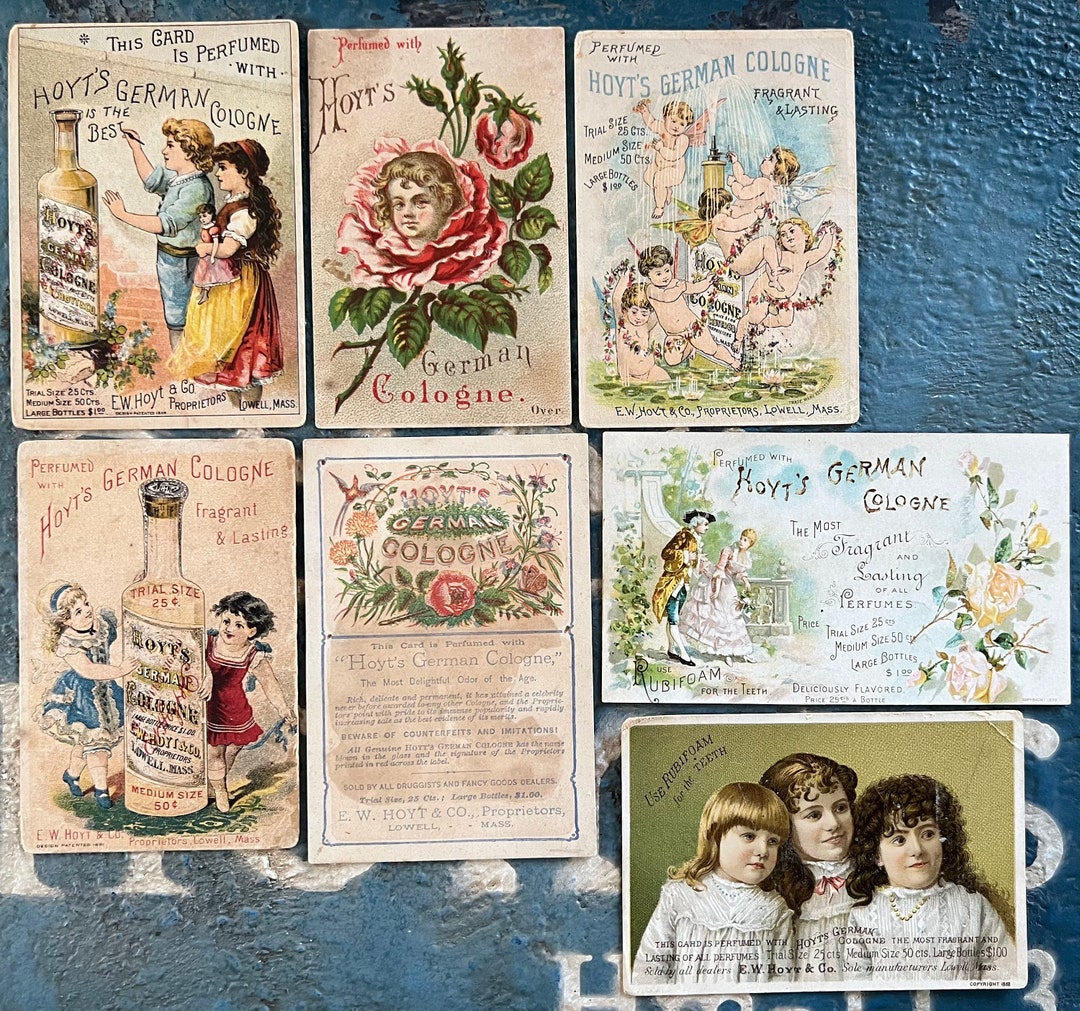 Victorian Hoyt German Cologne Trade Cards Set of 7 - Etsy