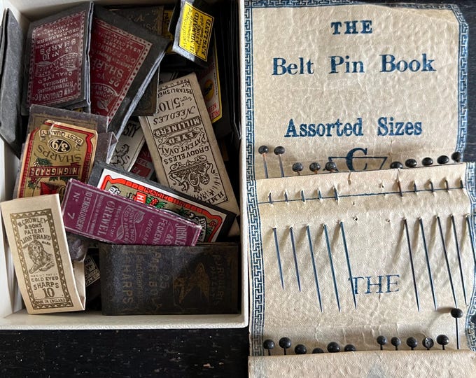 Antique Sewing Needle Packets & 1910 German Pin Book | Sewing ...