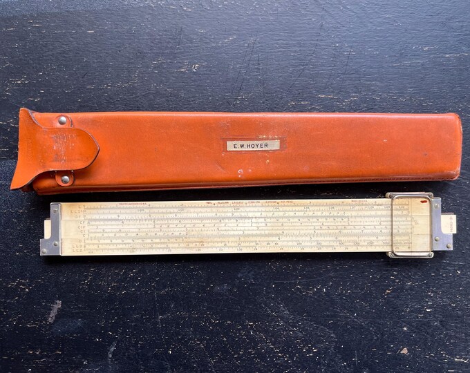 Vintage Keuffel and Esser Slide Rule With Case K&E 4081-3 Log Log ...