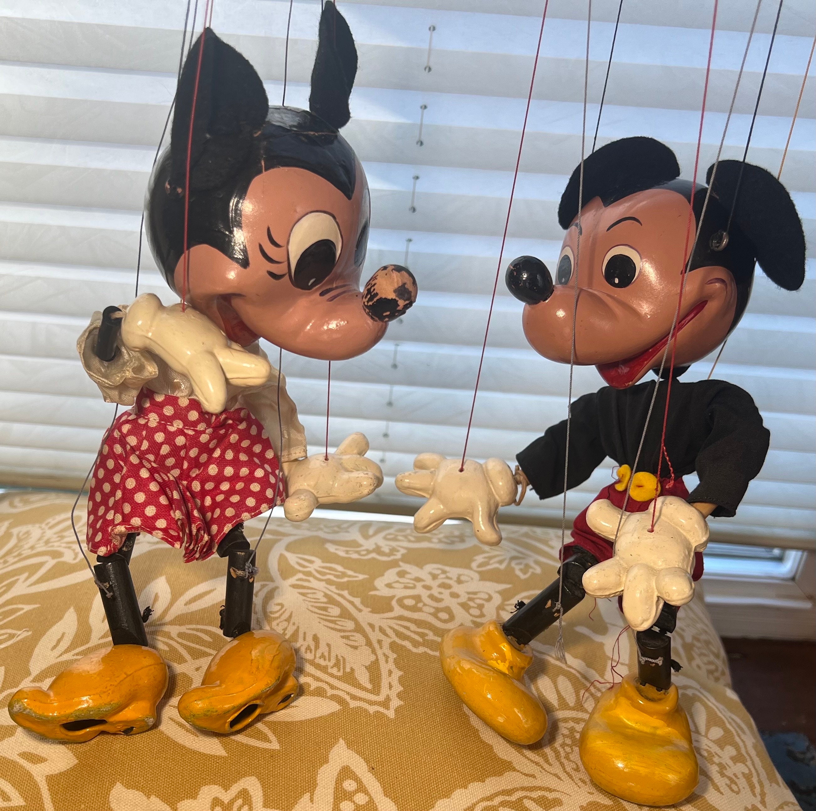 Vintage 1960s Pelham Puppets Disney MICKEY and MINNIE MOUSE 10 ...