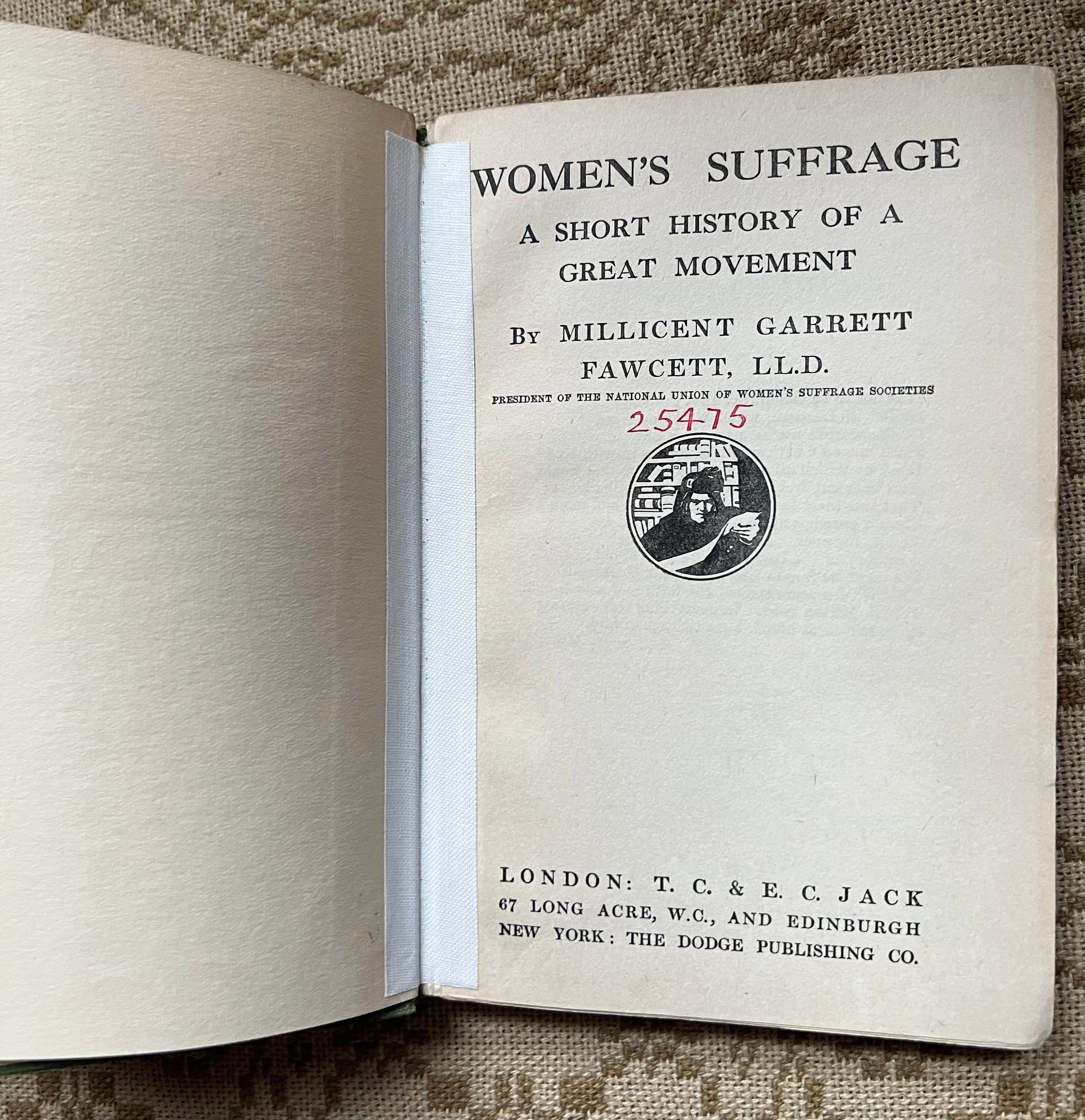 1912 First Edition Womens Suffrage Short History of a Great Movement ...