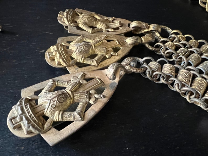 MASONIC Antique Regalia Sword Hanging CHAINS Knights Templar Uniform 3 ...