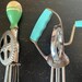 3 Vintage Egg Beaters Red, Green, Turquoise Early Midcentury Manual ...