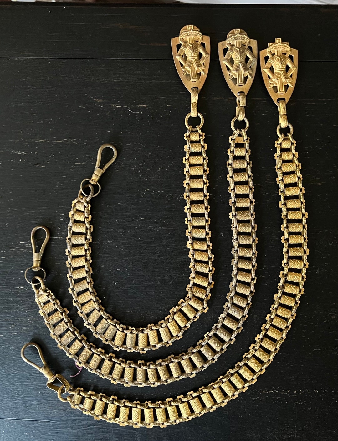 MASONIC Antique Regalia Sword Hanging CHAINS Knights Templar Uniform 3 ...