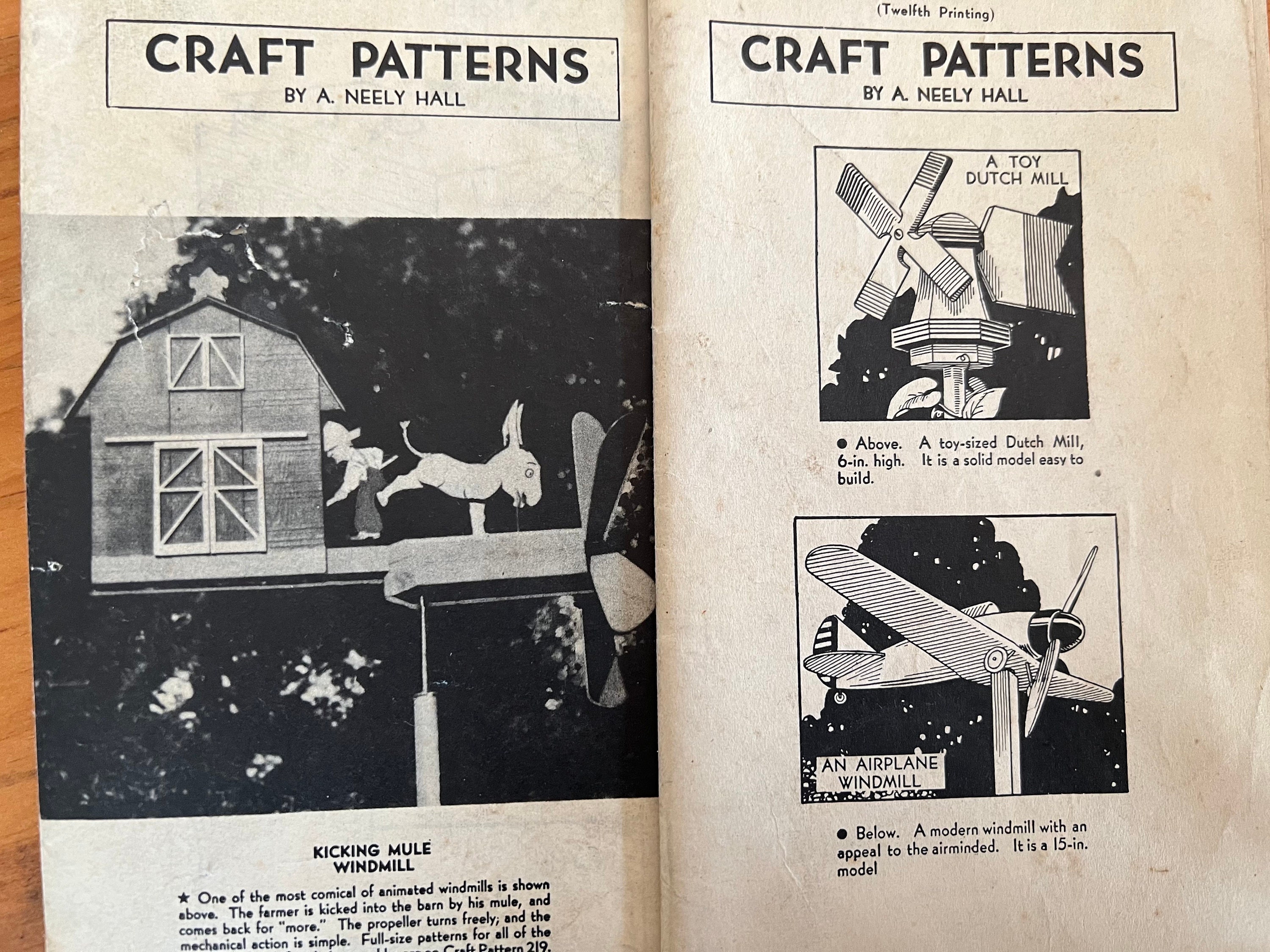 Neely Hall Woodworking Plans & Patterns X23 Vintage DIY Wood Craft ...