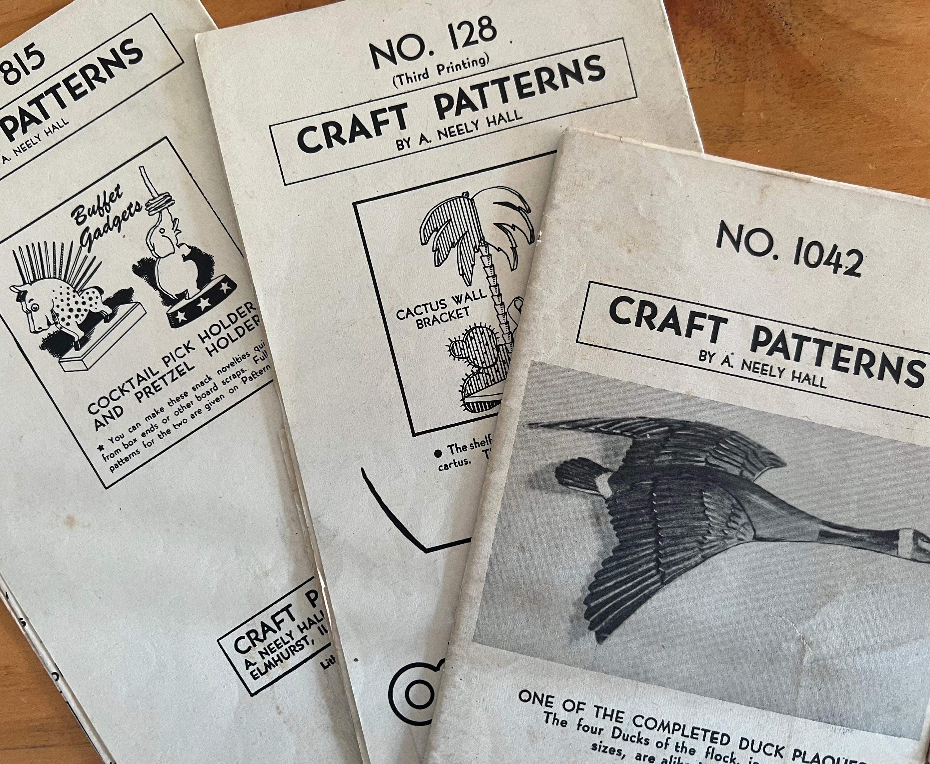 Neely Hall Woodworking Plans & Patterns X23 Vintage DIY Wood - Etsy