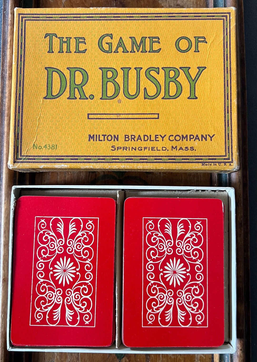 1905 Milton Bradley Dr. Busby Card Game Version 4381 Wholesome Family ...