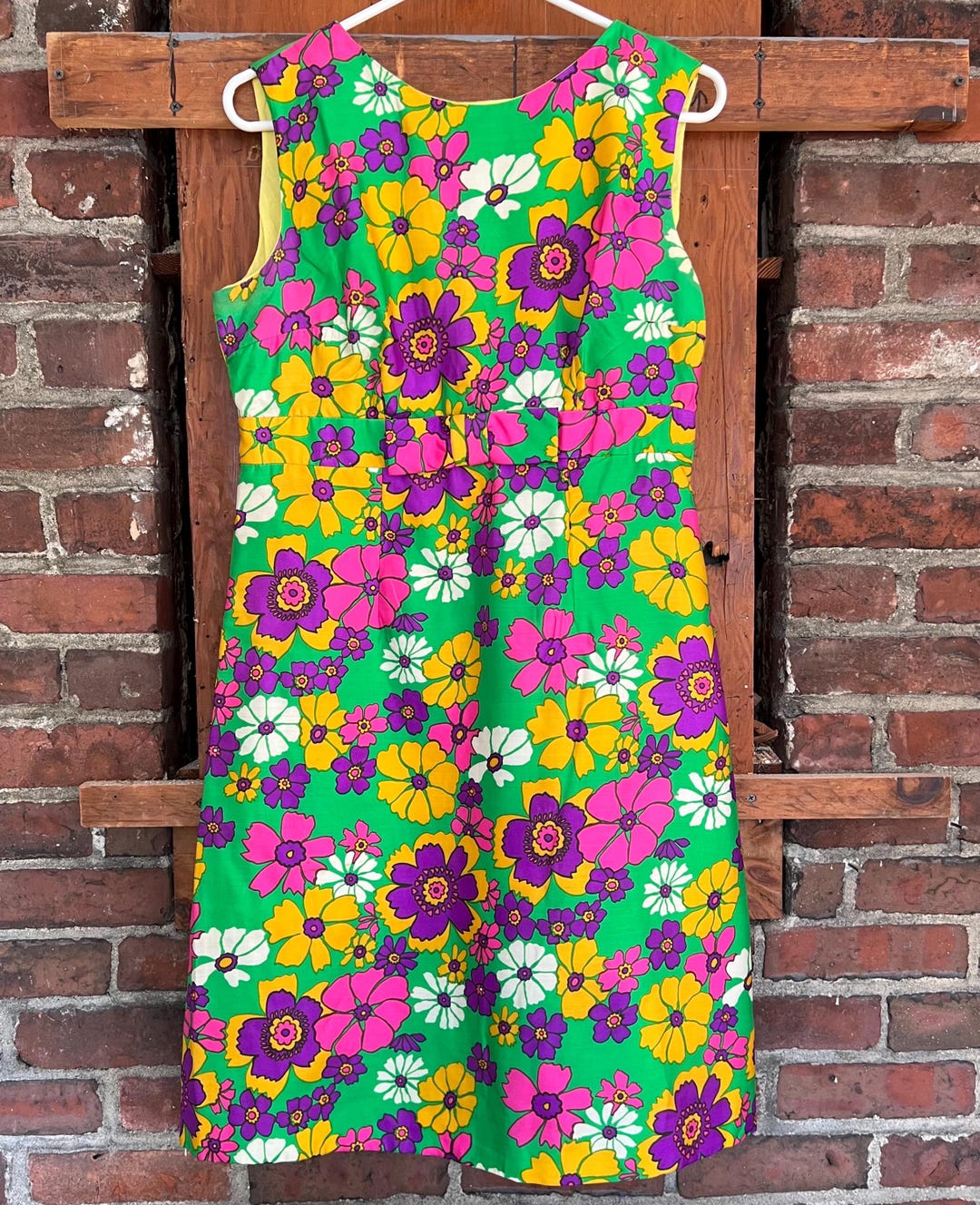 1960s Flower Power Mini Dress - Peck & Peck 5th Avenue - Mod Costume ...