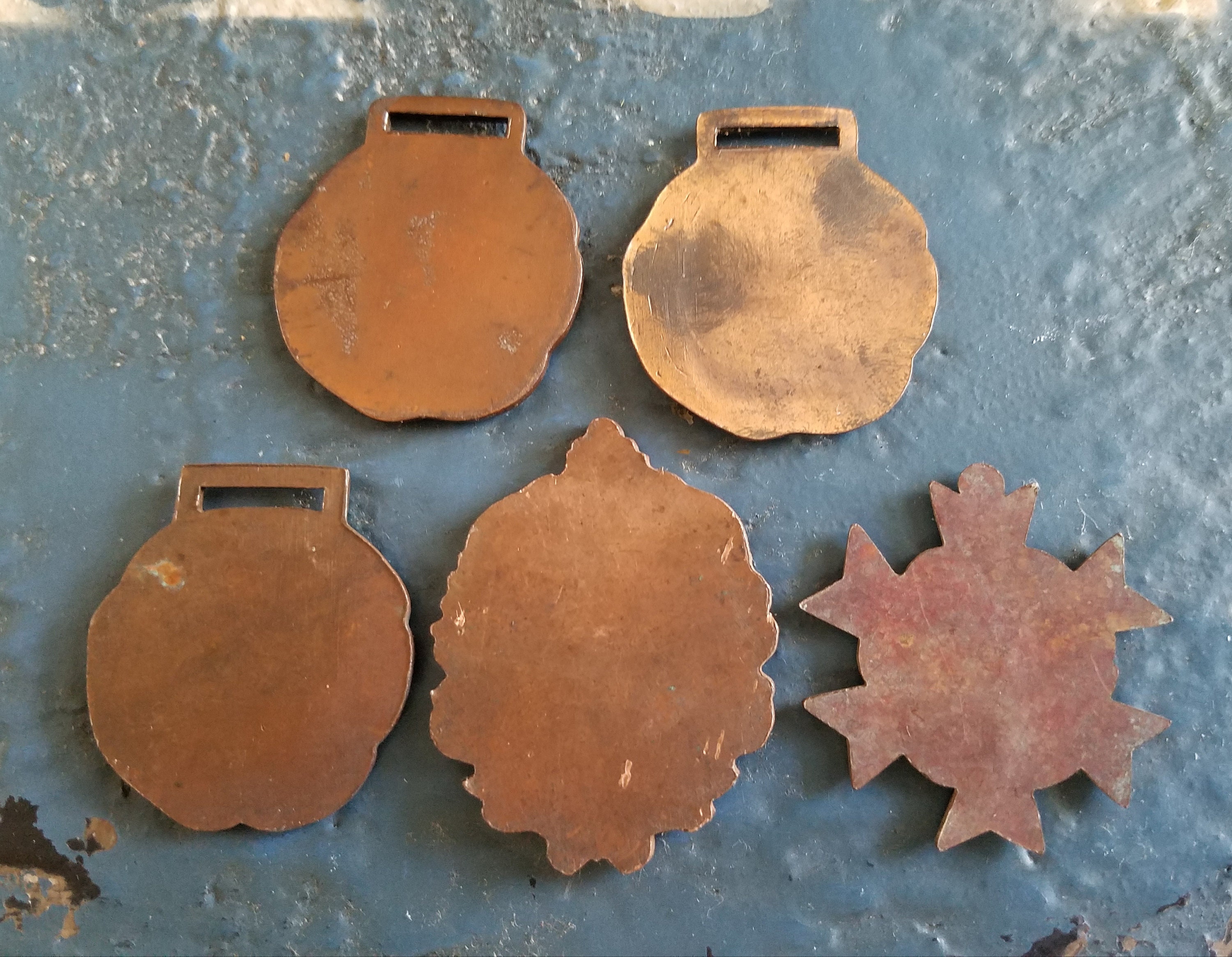 YMCA 5 1910s YMCA MEDALS Award Medallion Bronze Copper Trophy Ministry ...