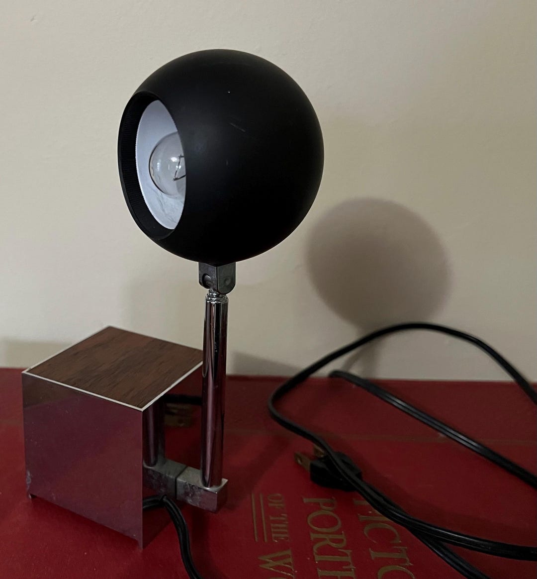 1960s Michael Lax Lightolier Lytegem Lamp Telescoping Orb HTF Patents ...
