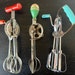 3 Vintage Egg Beaters Red, Green, Turquoise Early Midcentury Manual ...