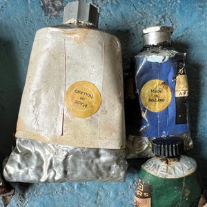ART 20 Old Oil Paint Tubes Rembrandt Orpi Talons Metal Tubes Grumbacher ...
