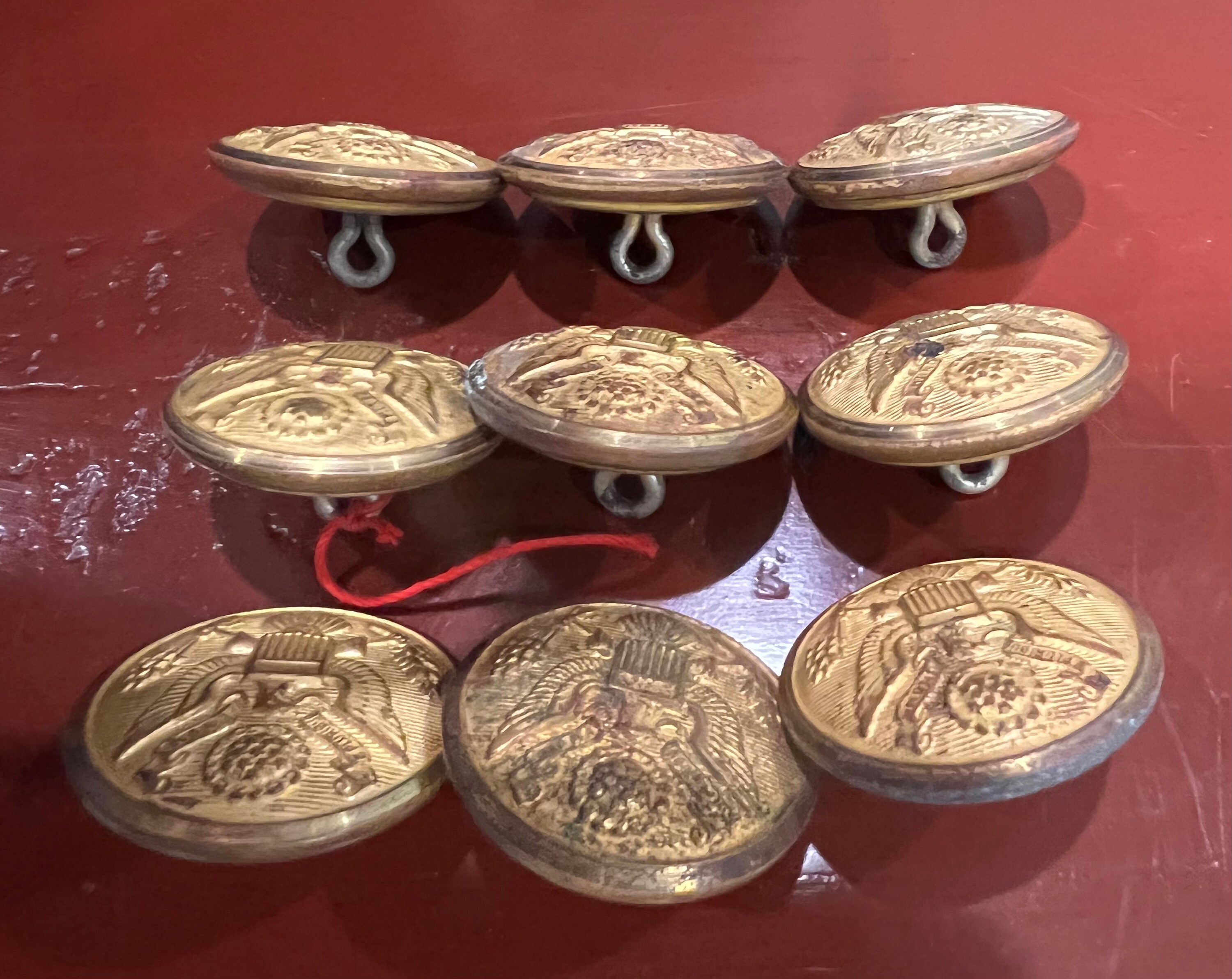 MILITARY BUTTONS 9 WW2 Great Seal Buttons 1-1/8 Rex Products - Etsy